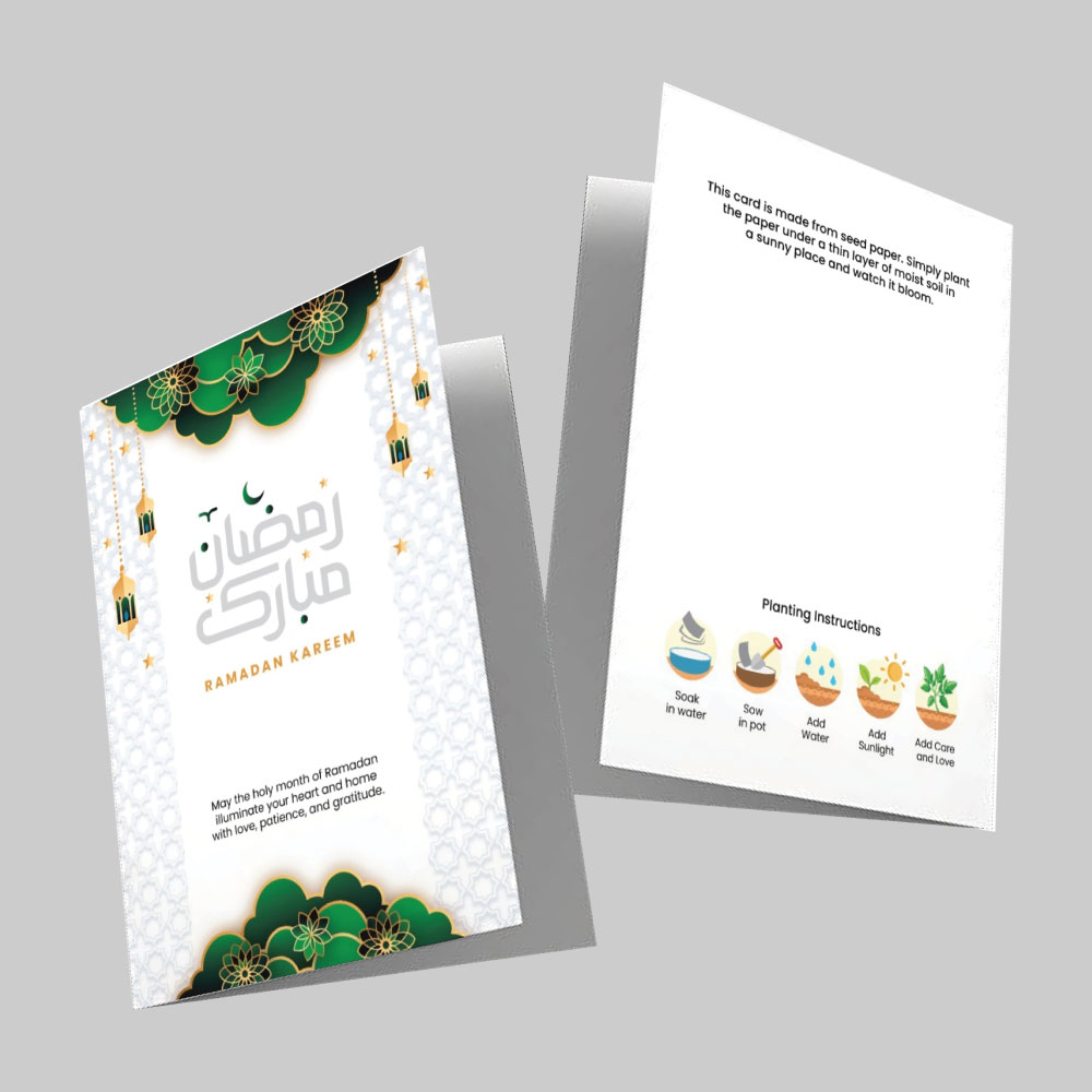 Plantable Ramadan Greeting Cards | Promotional Gifts Suppliers